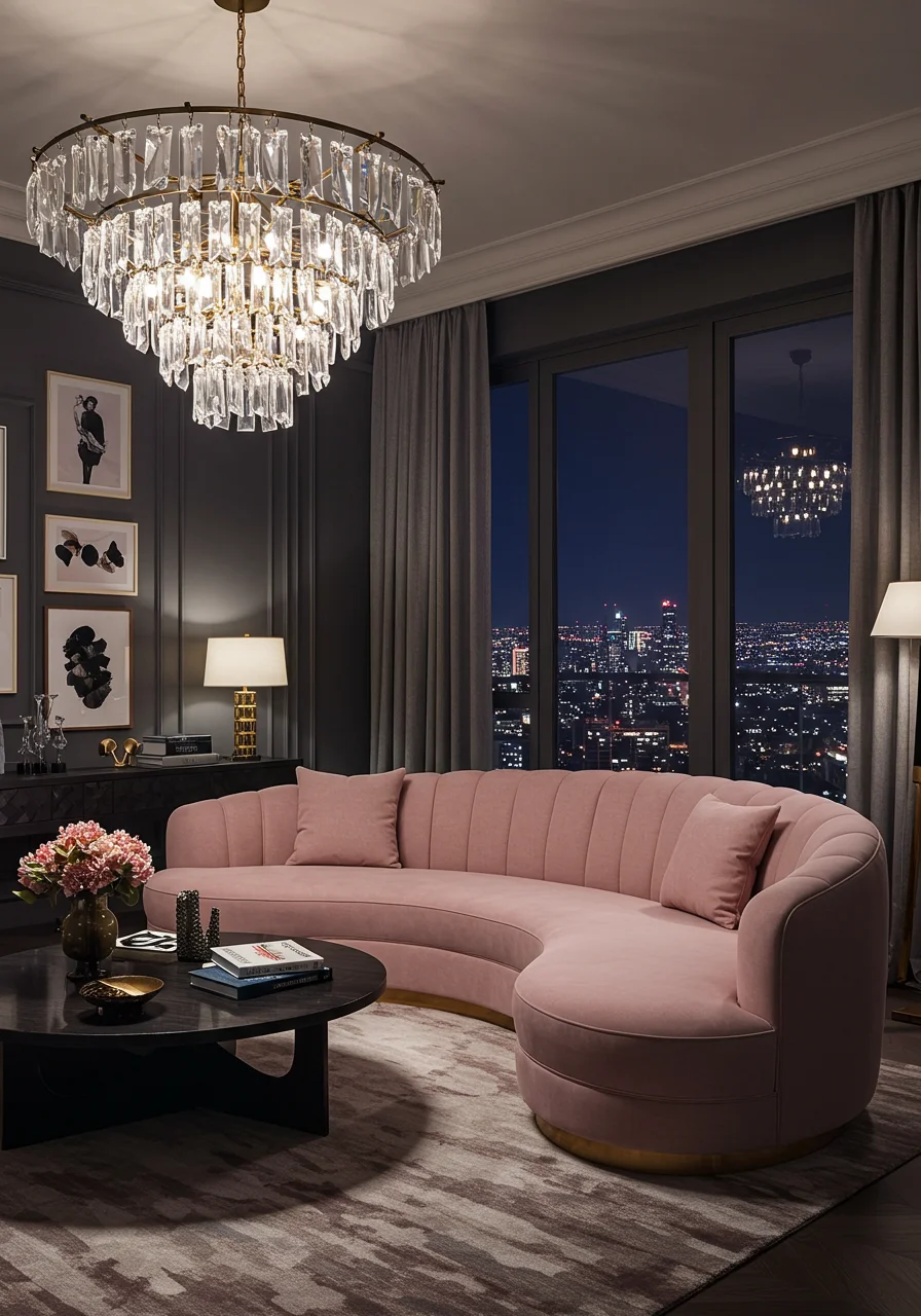 30 Luxurious Pink and Gray Living Room Ideas for a Cozy, High-End Escape - Decor Sly | Decor ...
