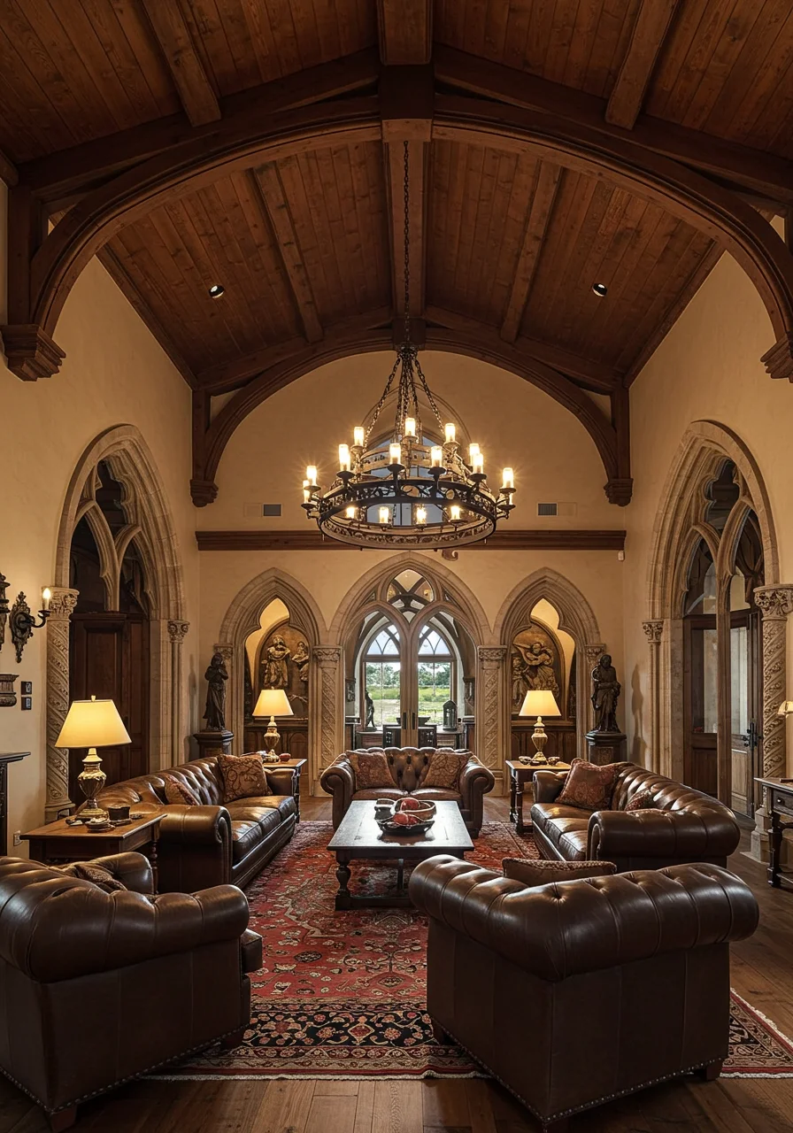 30 Hauntingly Luxurious Western Gothic Living Room Ideas - Decor Sly ...